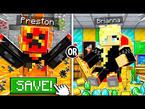 EXTREME Minecraft Would You Rather with Preston! - Challenge