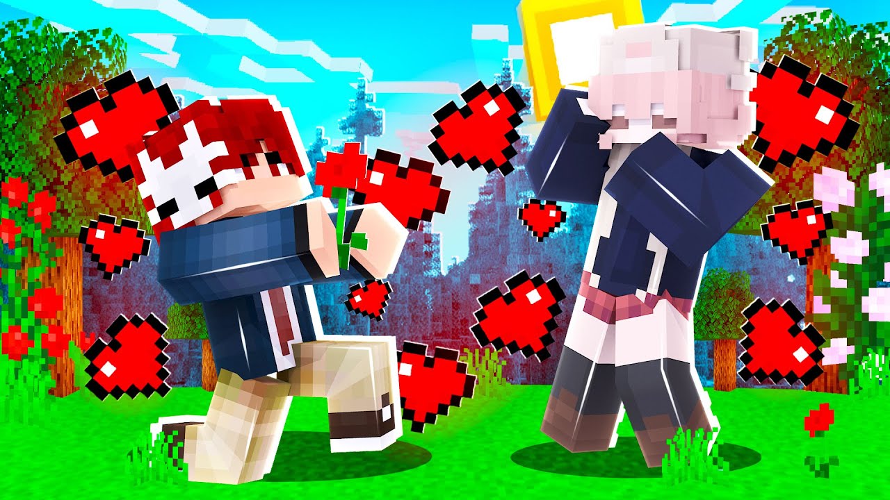 MINECRAFT MAS... ESTAMOS EM UM ANIME DE ROMANCE - YouTube
