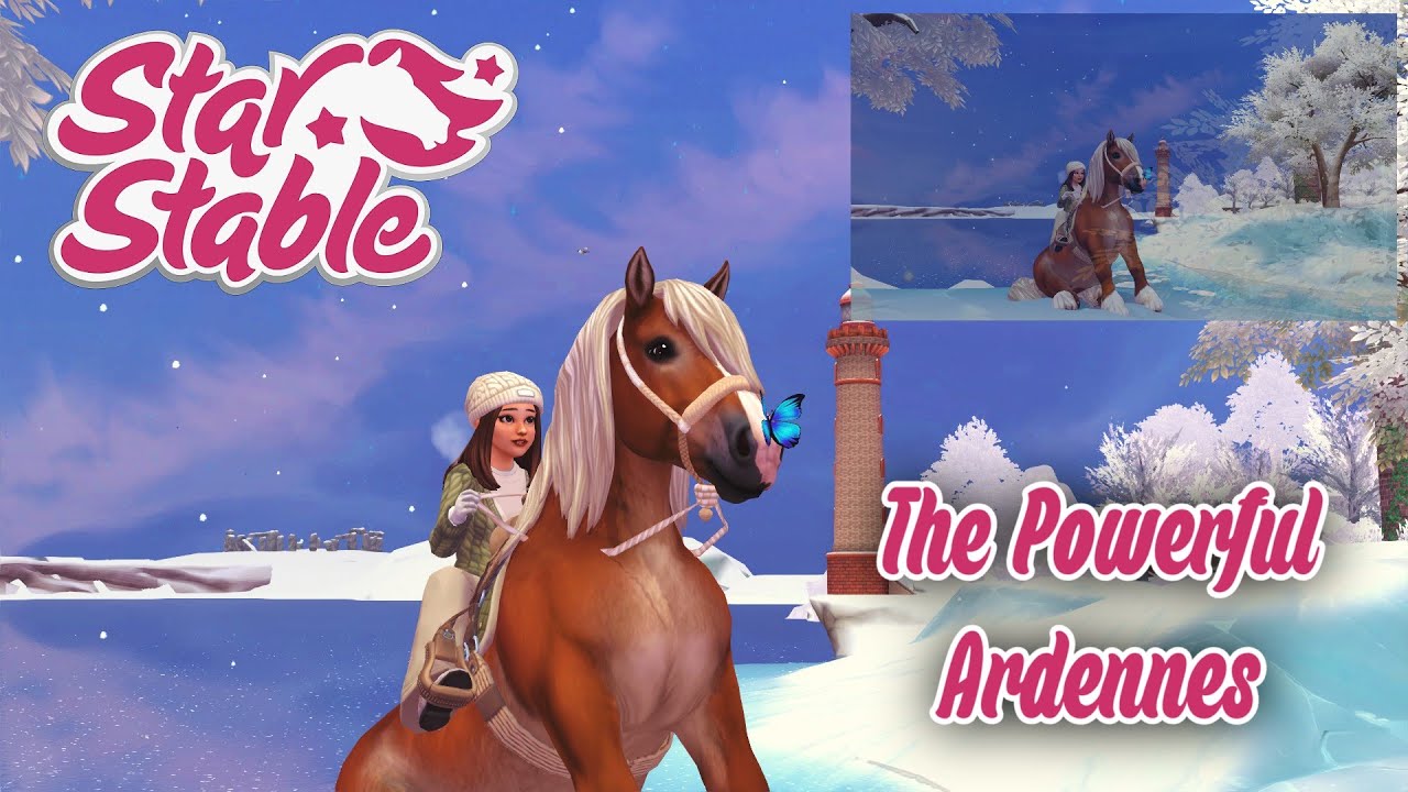 Checking out the Ardennes horses! - YouTube