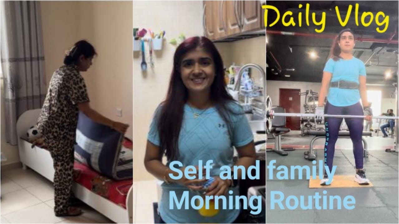 Morning routine of Indian homemaker in Dubai || self- family and home ...