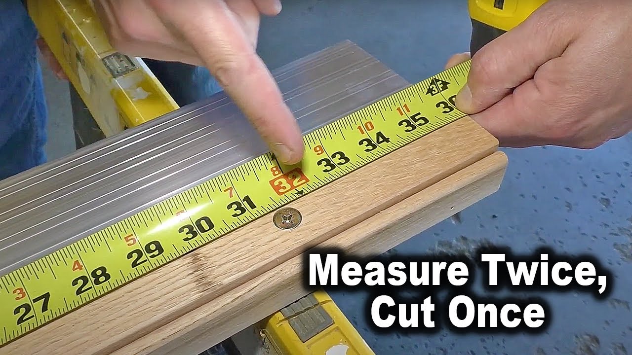 How to Measure and Cut a Replacement Exterior Door Threshold | The Fixer Clips - YouTube