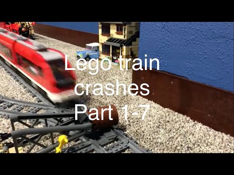 Lego train crashes | part 1-7 - YouTube