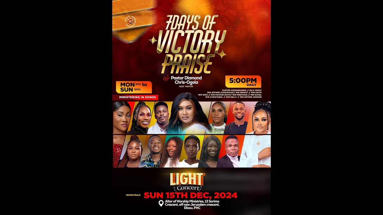 7 DAYS OF VICTORY PRAISE WITH PASTOR DIAMOND DAY 2 10/12/2024 - YouTube
