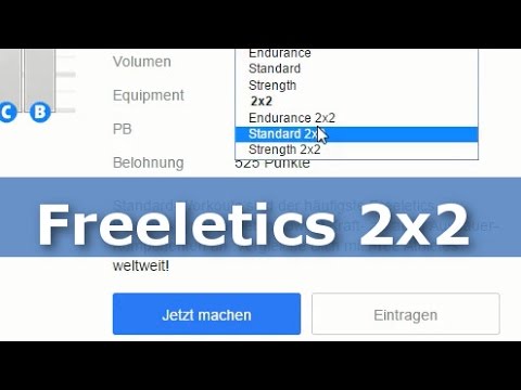 How-To: Use the Freeletics 2x2 Feature with Free Trainings - YouTube