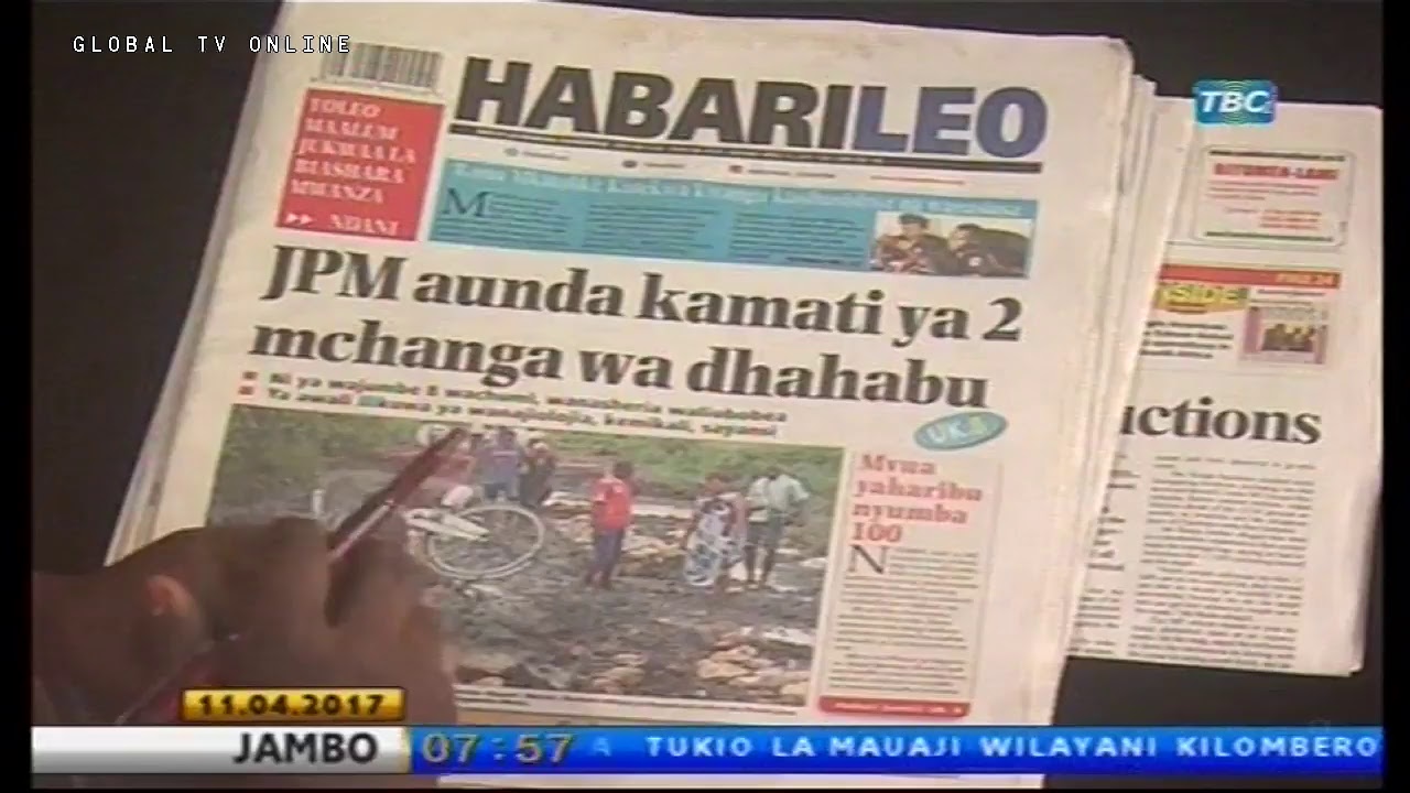 Taarifa ya Habari Kutoka TBC 1 (Aprili 11, Asubuhi) - YouTube