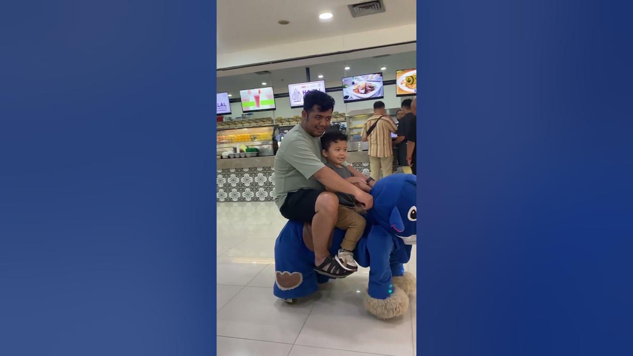 Adyan naik boneka robot electric vehicel animal series - YouTube