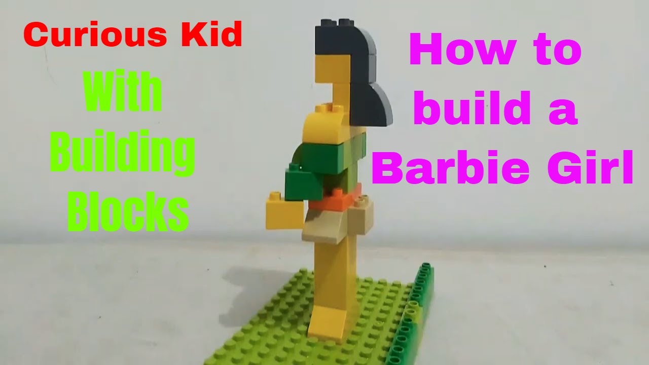 How to build a Barbie girl from blocks (LEGO, Lepin, Gudi, DIY, duplo ...