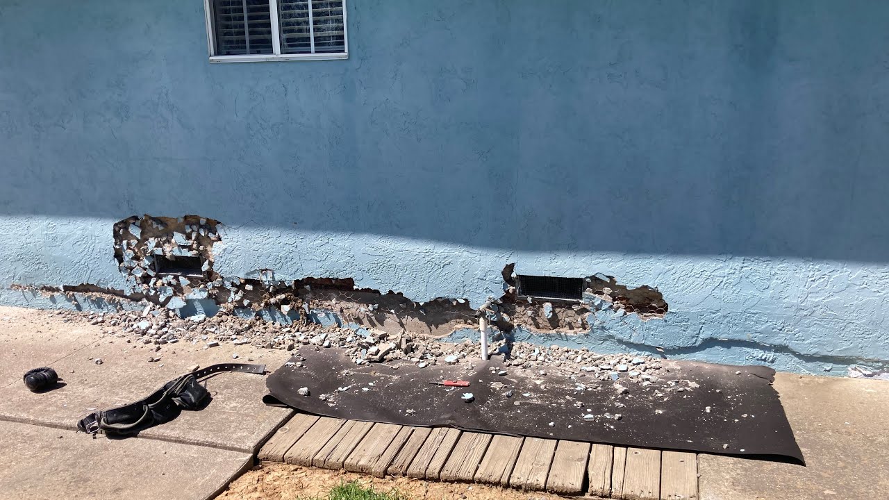 Stucco Repair: How To Fix Bulging Stucco Around A Sliding Glass Door ...