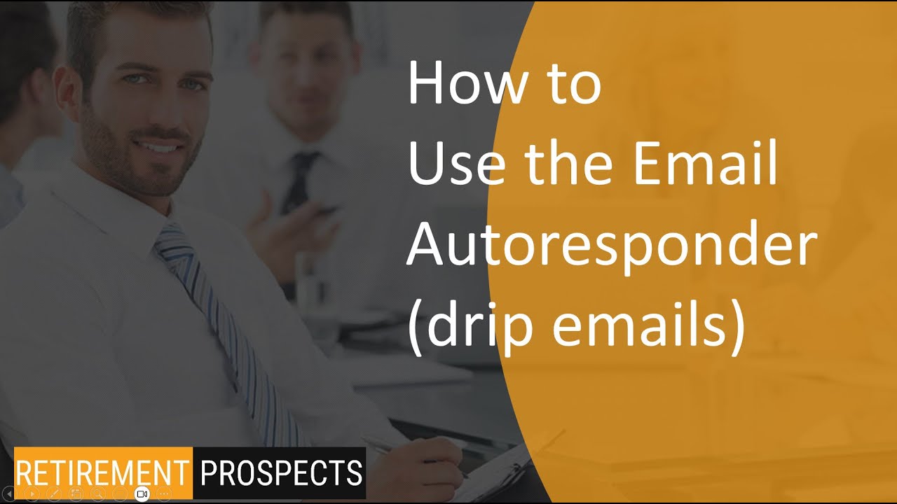 How to use the email autoresponder (drip emails) - YouTube
