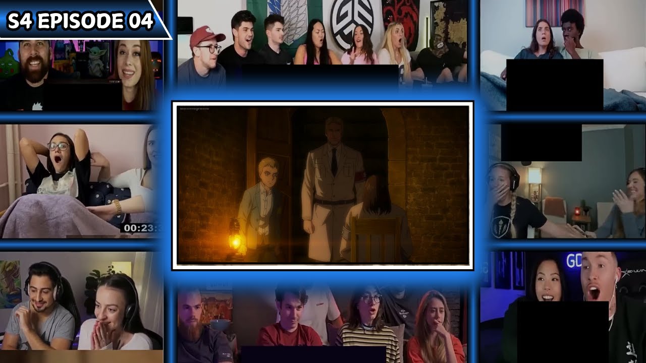 ATTACK ON TITAN | SEASON 04 EPISODE 04 [ REACTION MASHUP ] - YouTube