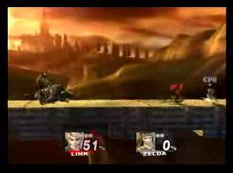 Super Smash Bros Brawl Link vs. Zelda - YouTube
