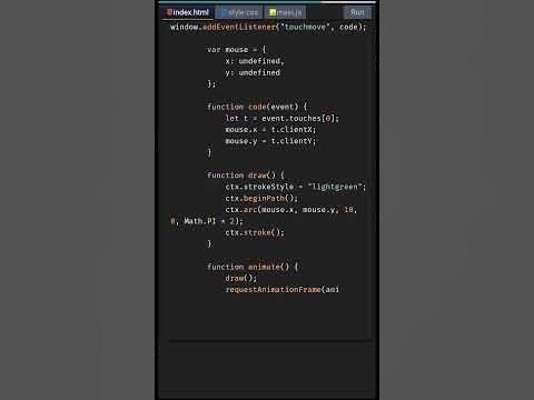 Create Painting App With HTML Canvas | HTML5 Canvas Tutorial #shorts #coding #JavaScript - YouTube