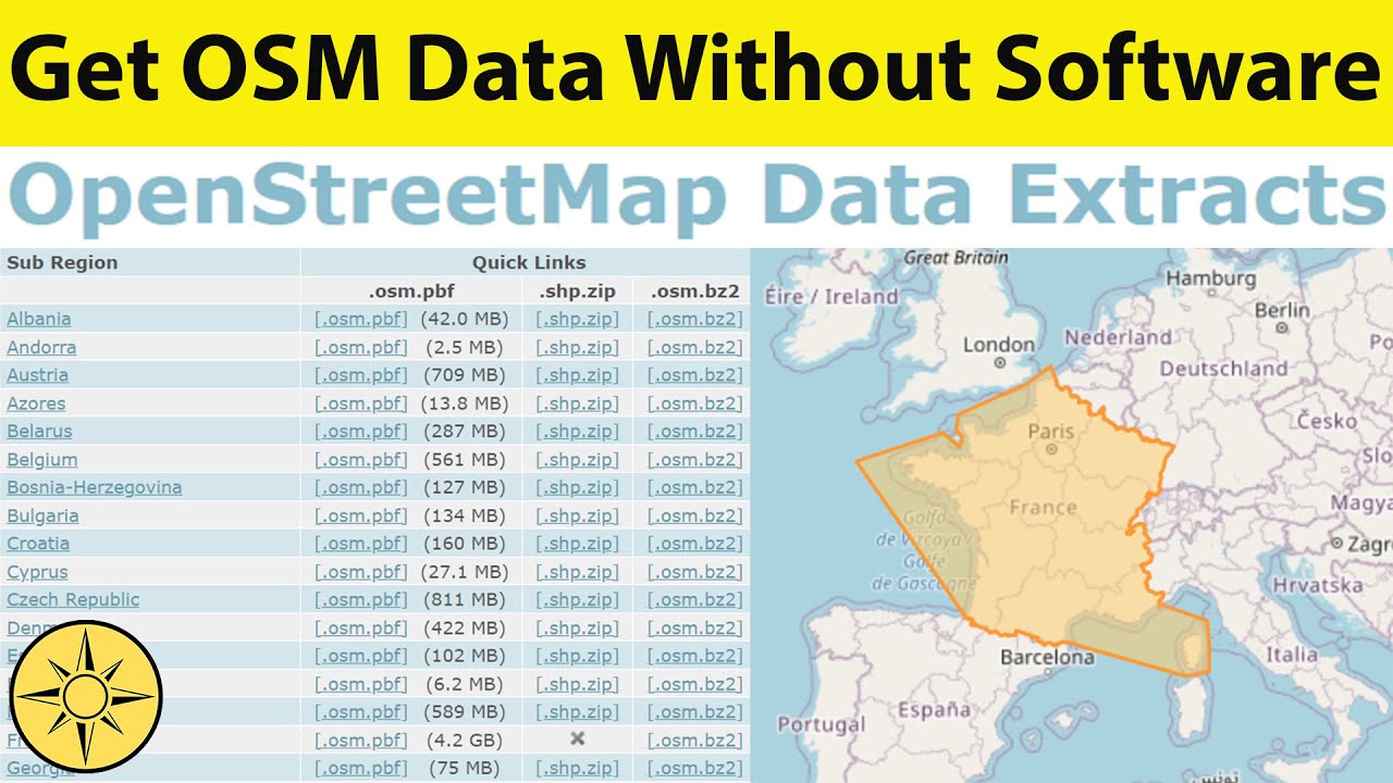 Extract OpenStreetMap Data Without Software - YouTube