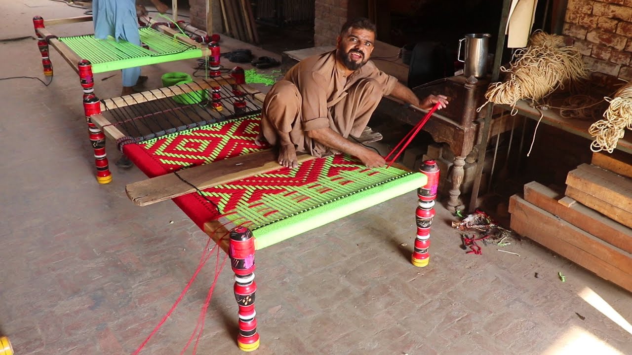 How To Make A Wooden Cot charpayi Wooden Work - YouTube
