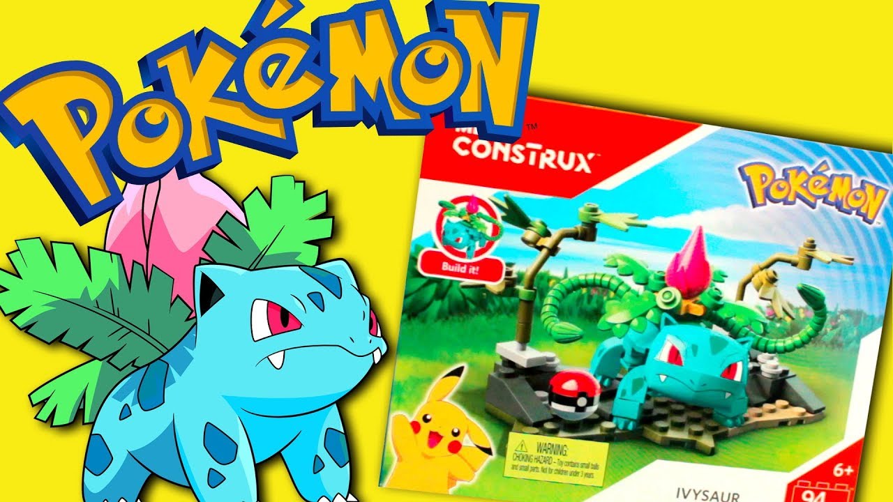 Pokemon Mega Construx IVYSAUR Open & Build - YouTube
