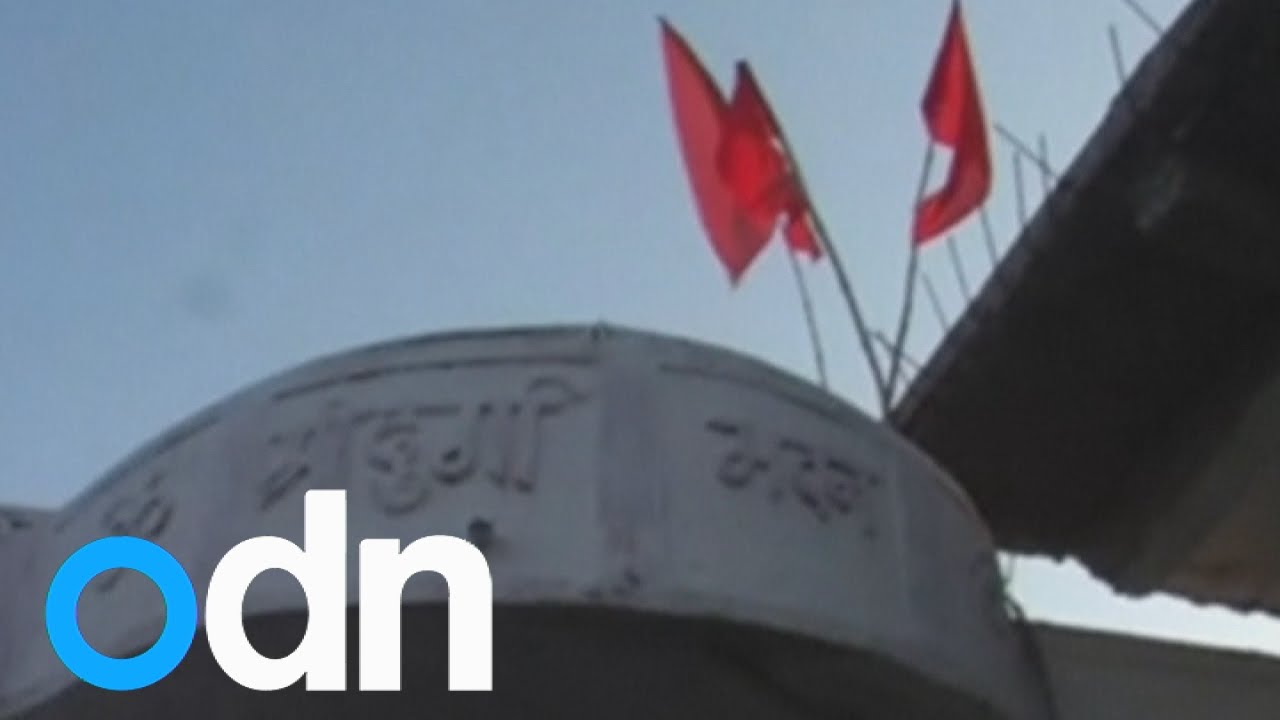 Villagers perform body piercing ritual to cure chicken pox in India ...