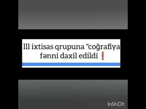 3-cü ixtisas qrupuna coğrafiya fənni əlavə edildi