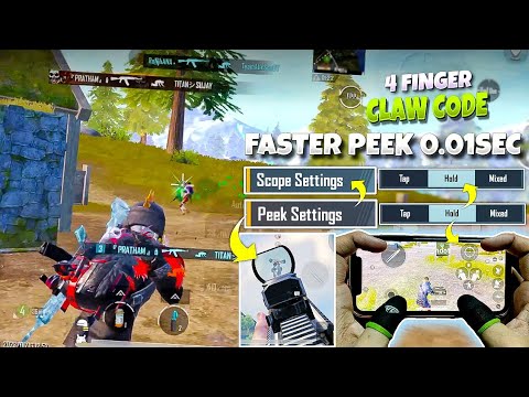 0.01sec FASTER Peek Settings and Claw Code ! BGMI PUBGm - YouTube