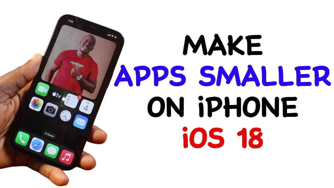 How to Make Apps Smaller on iPhone iOS 18 - YouTube