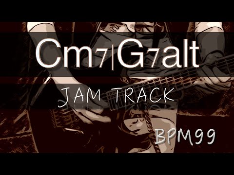 5 -1 Jam Backing Track (Cm7 G7alt) - G Altered Scale Practice