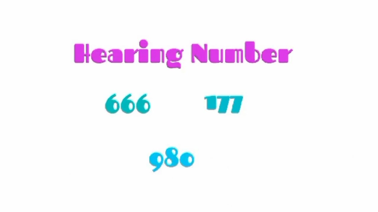 Hearing Number | Nov.13,2023 - YouTube