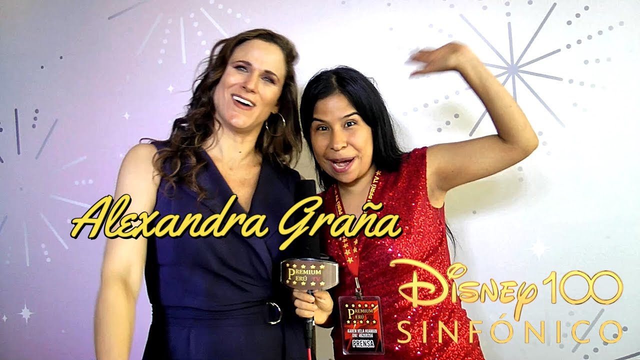 ALEXANDRA GRAÑA PRESENTA DISNEY 100 SINFONICO - YouTube
