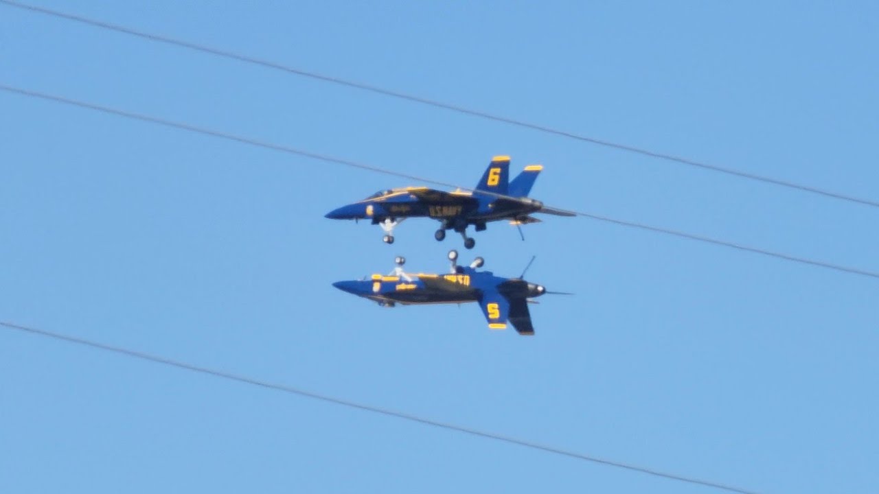 Barksdale AFB Air Show- Blue Angels crazy trick - YouTube