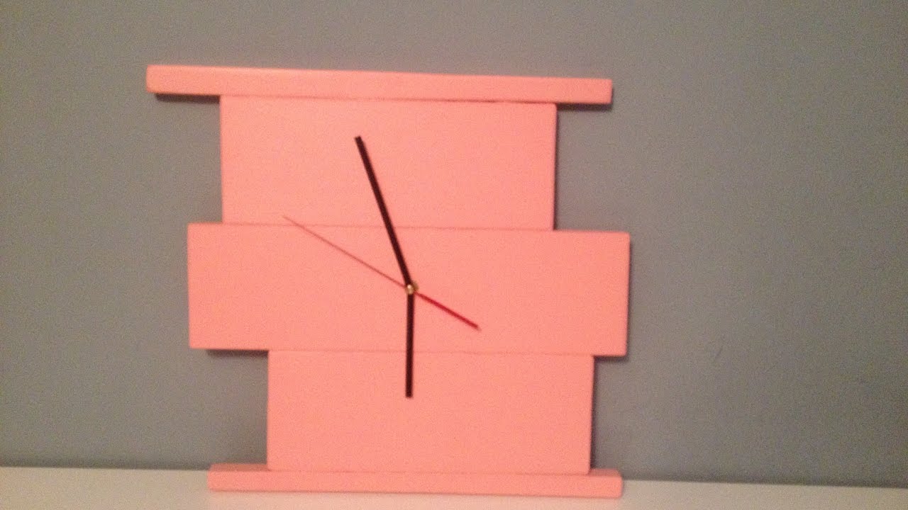 How to Make a wall clock - YouTube