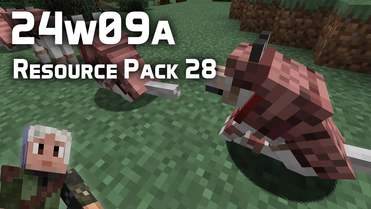 News in Resource Pack Version 28 (24w09a): Menu Textures, Wolf Armor ...