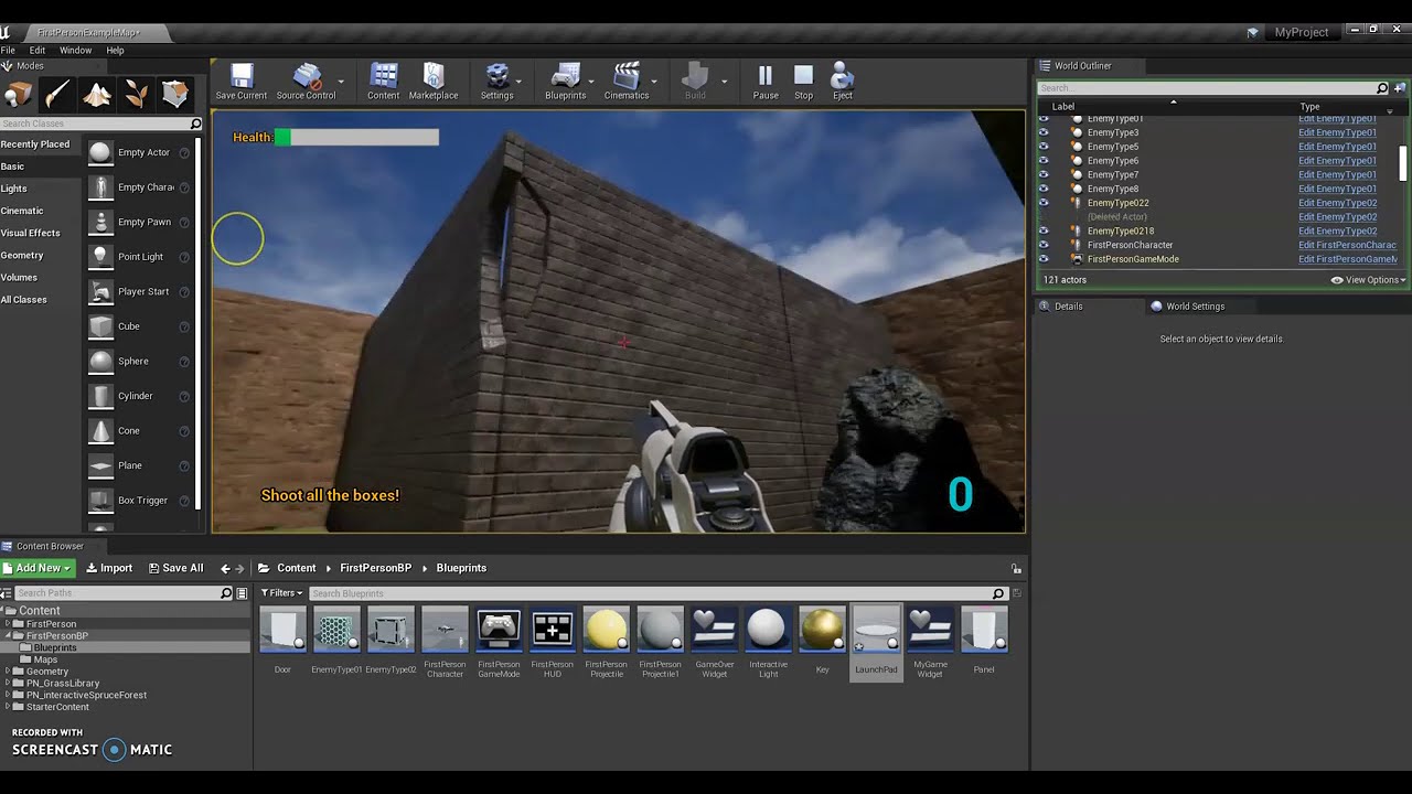 Unreal Engine - Your first FPS - Part 13 - Launch Pads - YouTube