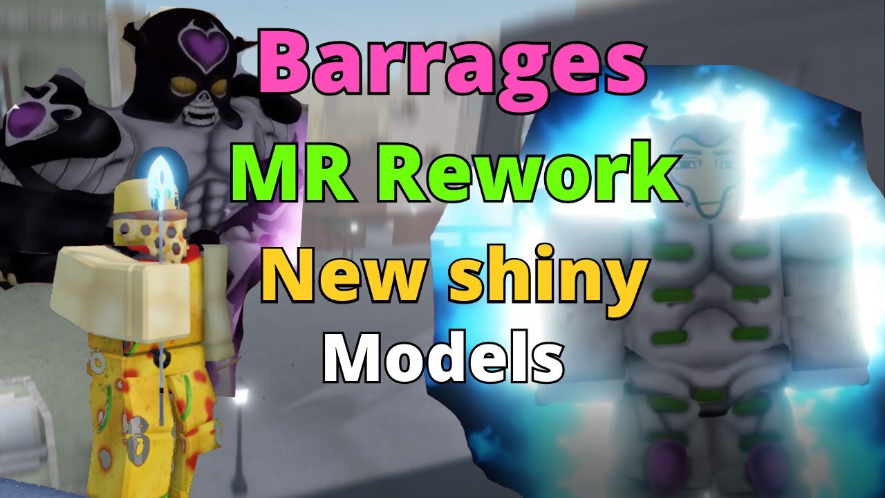 [YBA] New Update | Barrages | Models | MR Rework | CODE - YouTube