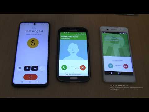 Incoming call & Outgoing call at the Same Time Sony Xperia+Samsung Galaxy S4+Xiaomi Redmi Note 9 Pro