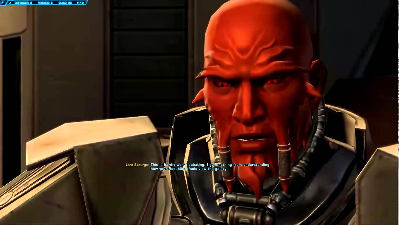 SWTOR - Lord Scourge 2nd conversation - YouTube