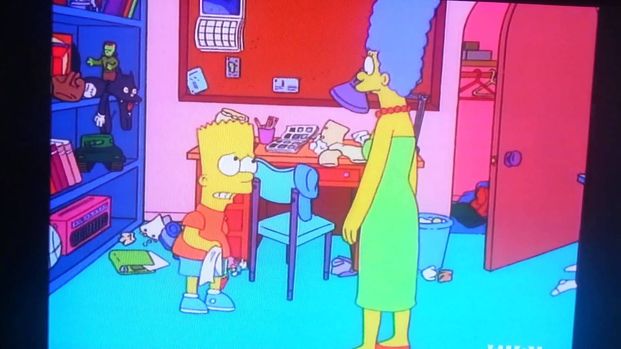 Bart shutting himself up! Check AND mate. - YouTube