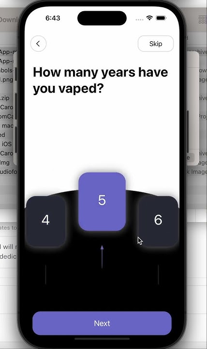 Horizontally number picker ui in SwiftUI - YouTube