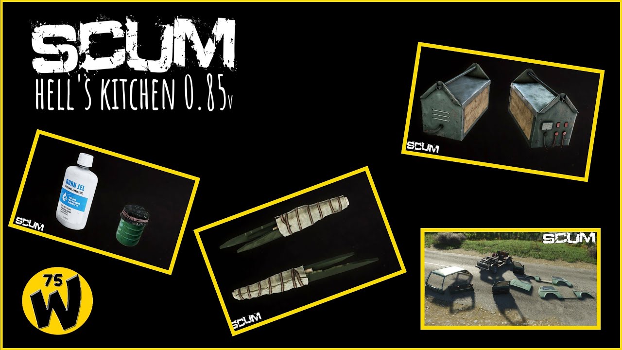 SCUM 0.85 - Latest Update - Burn Damage/How To Treat - Vehicle Damage ...