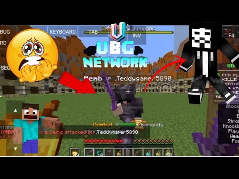 I found a hacker during PvP😰 on UBG NETWORK # minecraft#ubg network # ...