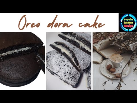 Oreo biscuit dora cake 3 ingredients। dorayaki soft and delicious। Oreo ...