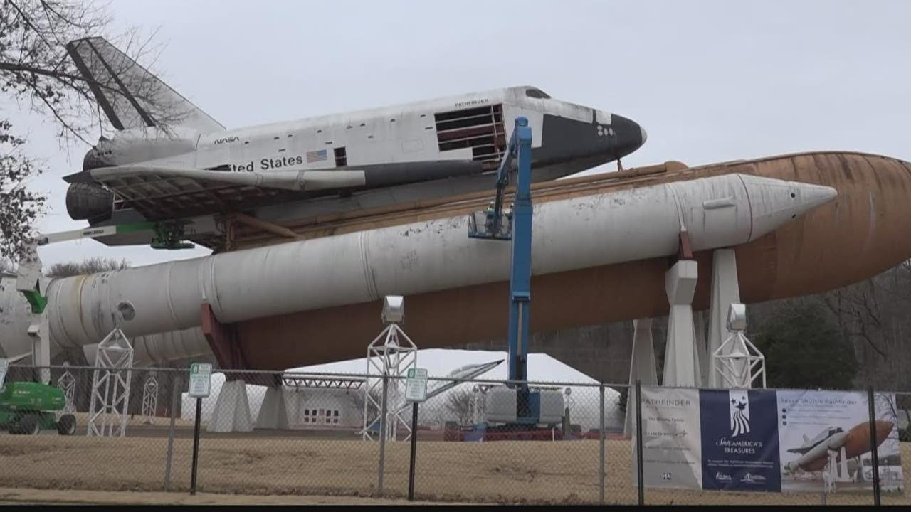 Pathfinder Space Shuttle Exhibit at USSRC getting restored - YouTube
