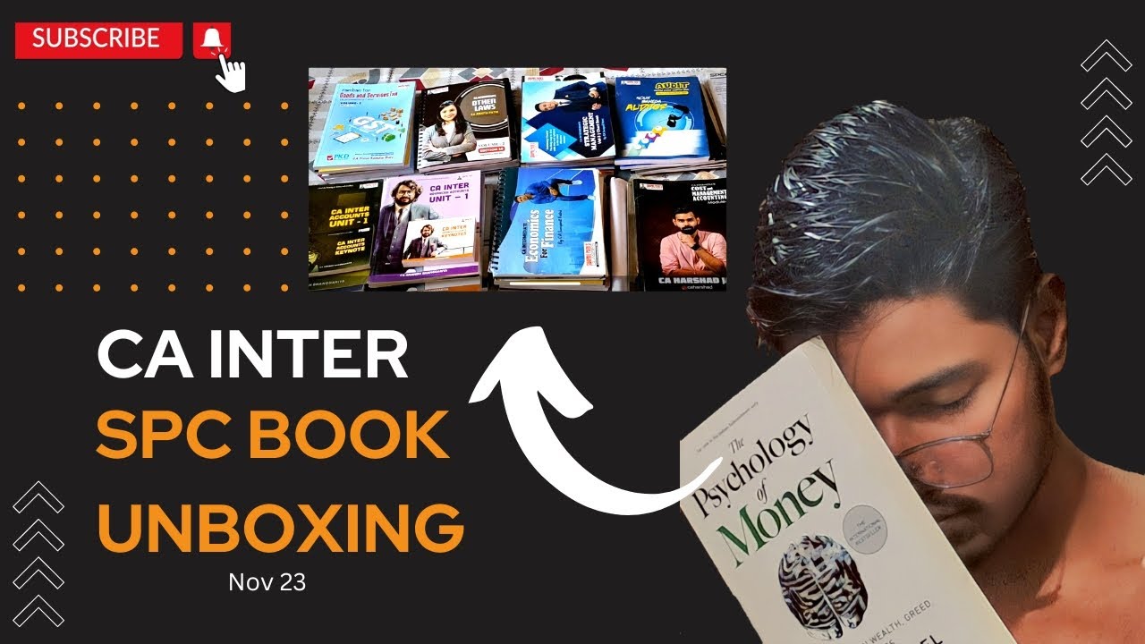 SPC CA Intermediate books unboxing | Both Groups - YouTube