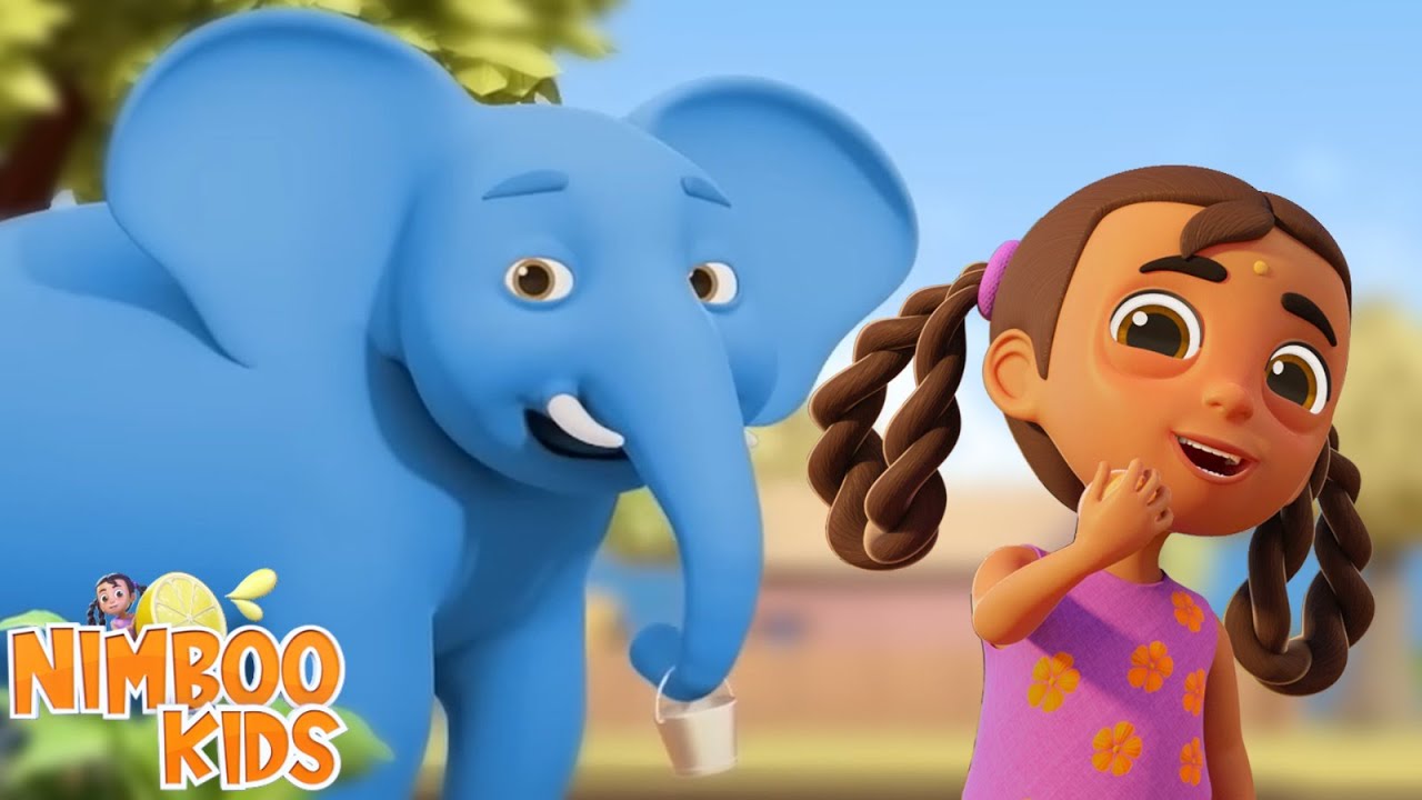 Ek Mota Hathi, एक मोटा हाथी, Hathi Poem for Kids and Baby Songs - YouTube