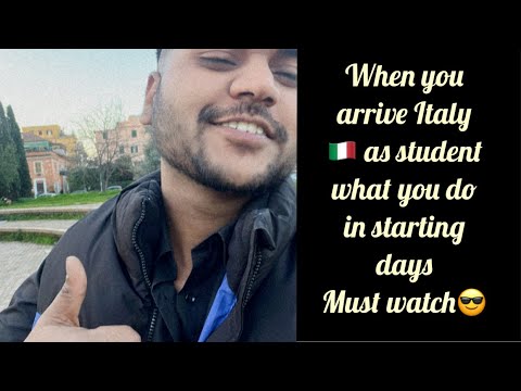 When you arrive Italy 🇮🇹 as a student what you do in starting days 😎 ...