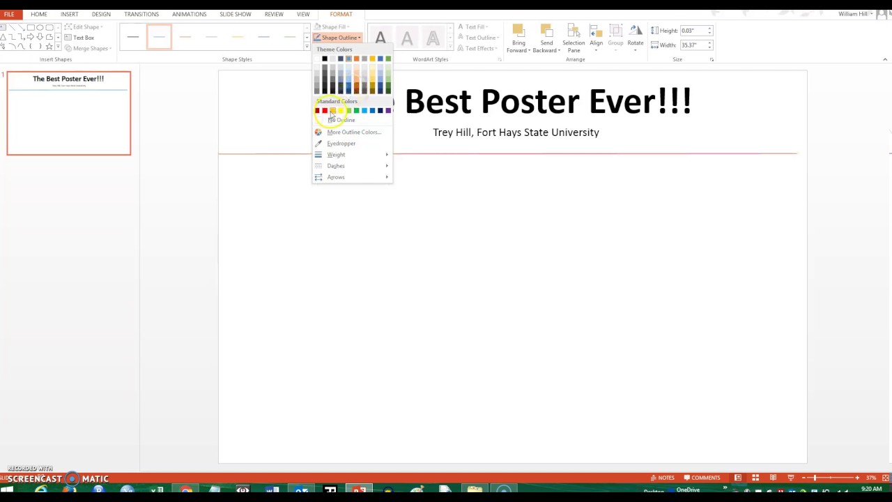 How to make a poster using PowerPoint - YouTube