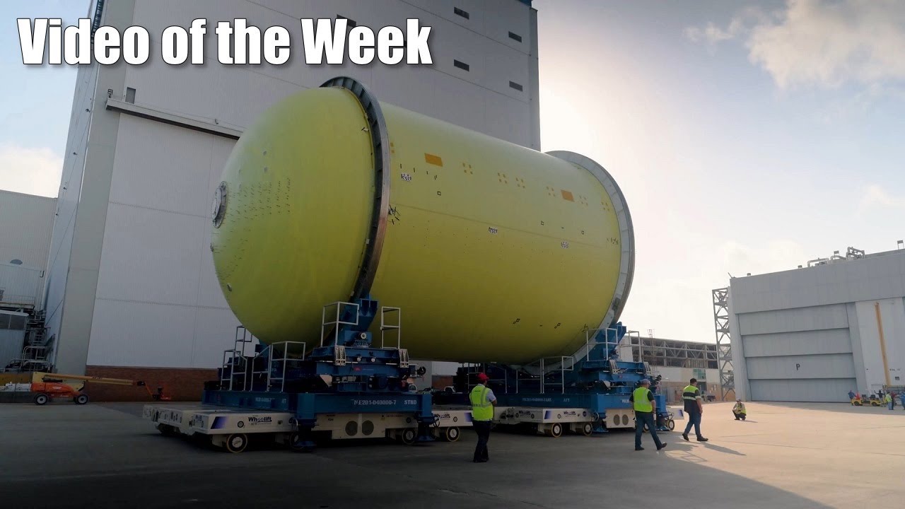 Video of the Week: SLS Core Stage-3 LOX tank move from Area 6 to Cell N ...