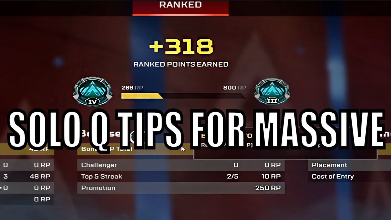 Learn to Solo Queue and Gain RP in Apex Legends Ranked - YouTube