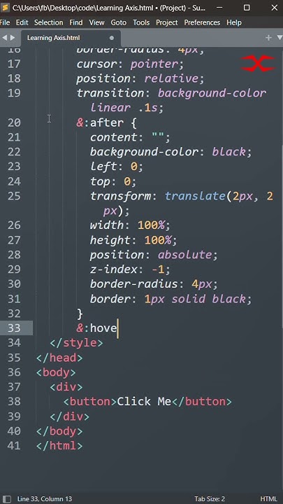 Button Click Effect | HTML CSS - YouTube