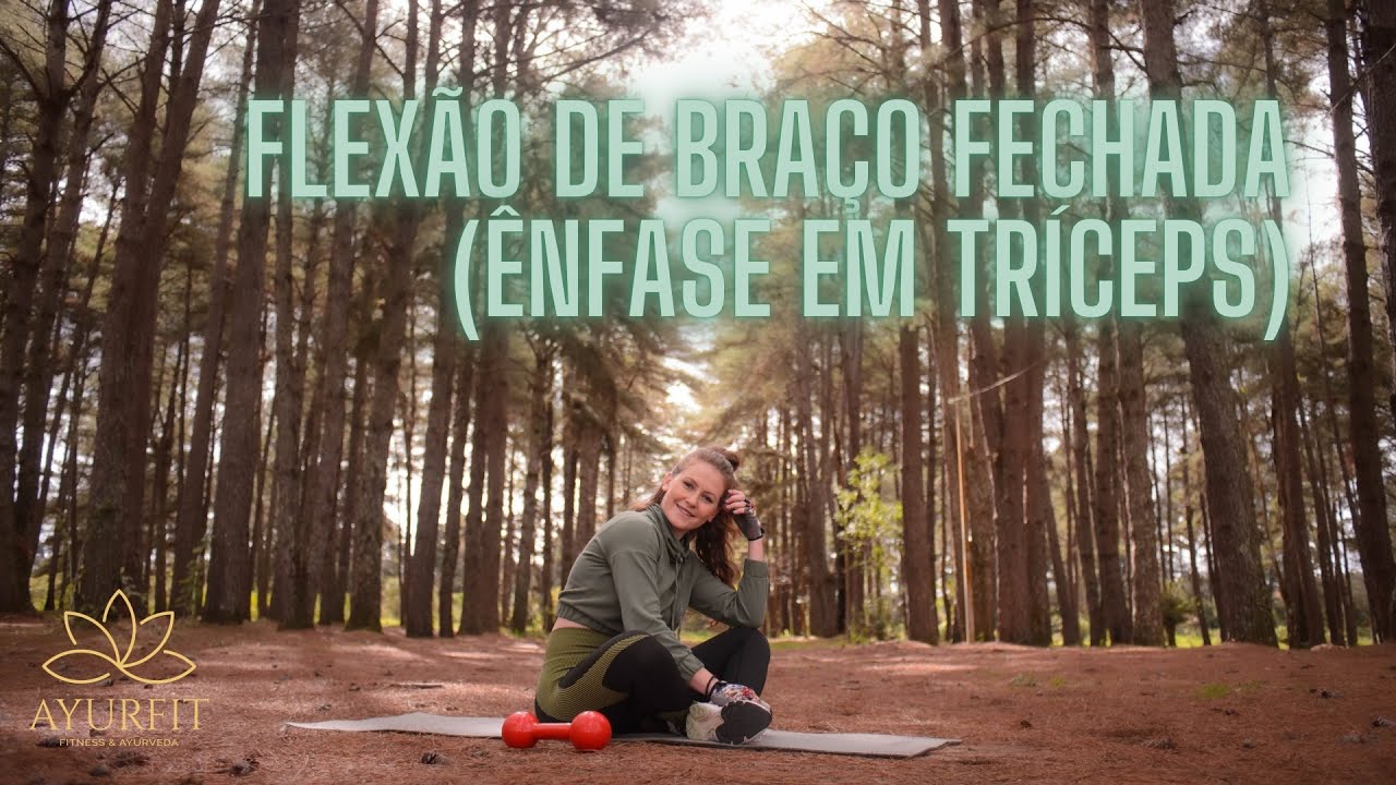 Flexão de braço fechada (ênfase em tríceps) - YouTube