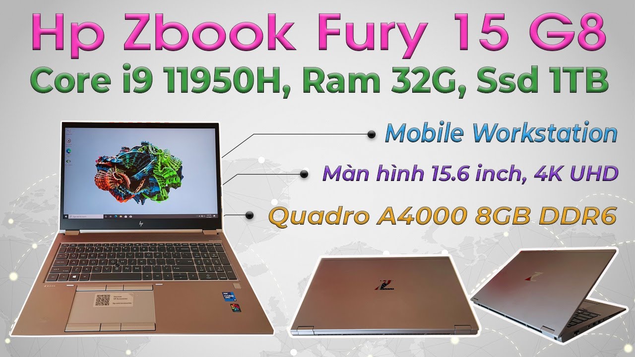 Hp Zbook Fury 15 G8 (Core i9 11950H vPro, Quadro A4000 8GB) - Máy trạm ...