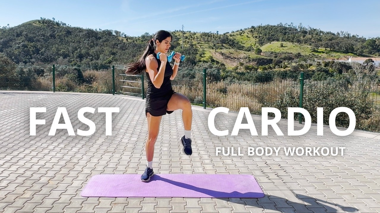 15-Minute Cardio Workout at Home | With or Without Dumbbells | Beginner ...