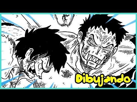 DRAWING LUFFY VS KATAKURI - Manga Style - Mirror World Epic Fight - One ...